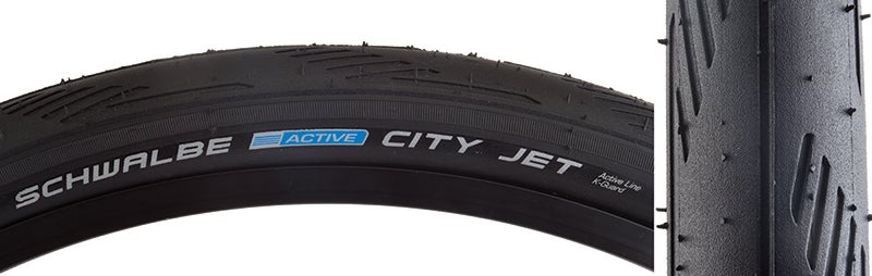 Schwalbe City Jet Tire Schwalbe City Jet K Guard 26x2.0 Bk BSK Ref Wire Wheel Sports